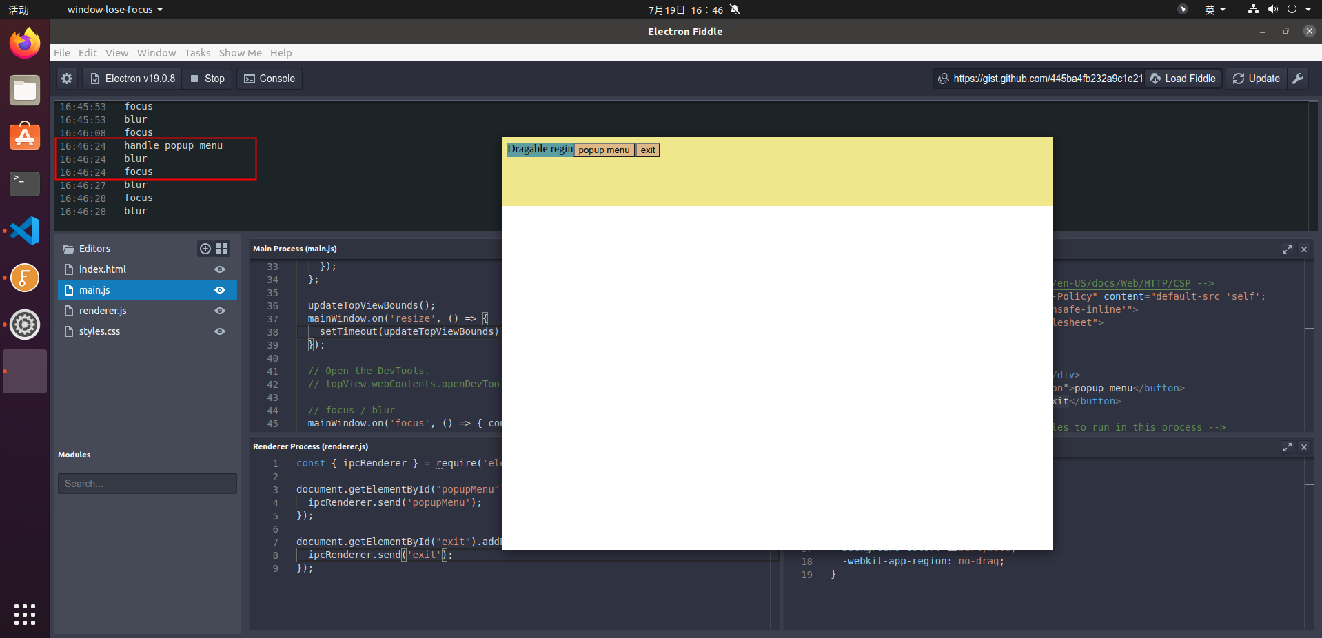 Bug Linux Window Blur Unexpectedly · Issue 34967 · Electronelectron · Github