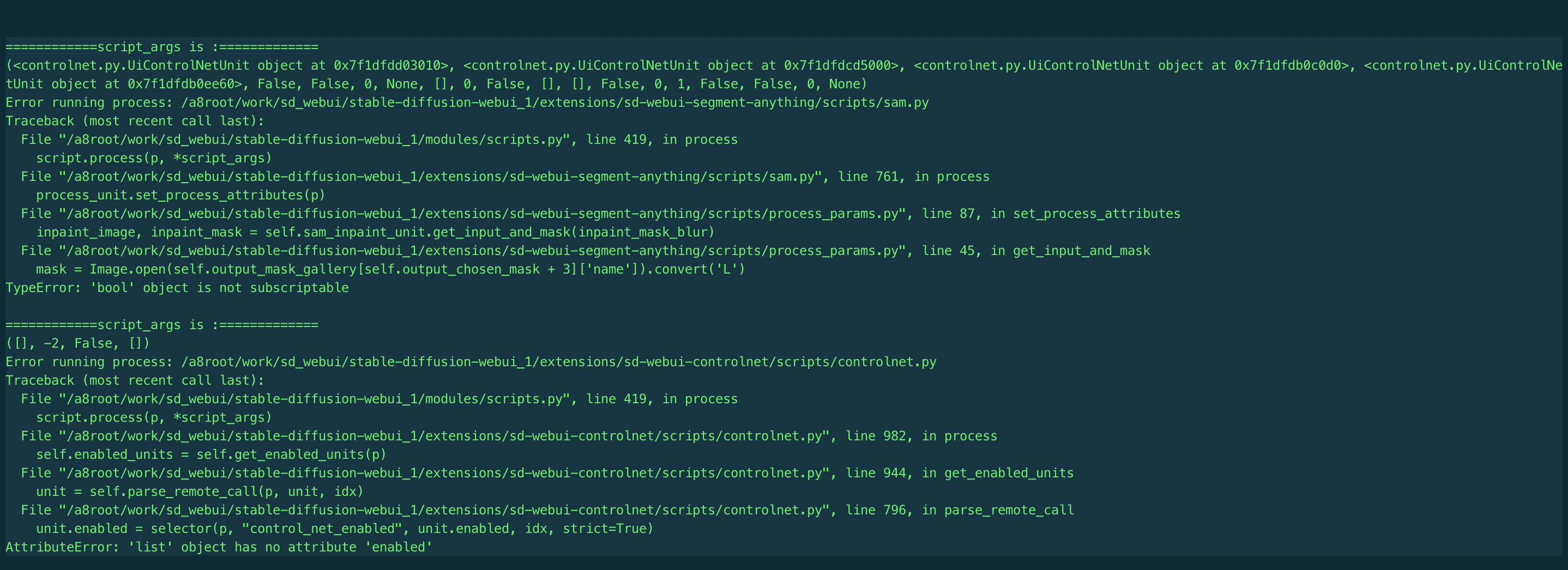 [Bug]: TypeError: 'bool' object is not subscriptable · Issue #93 ...