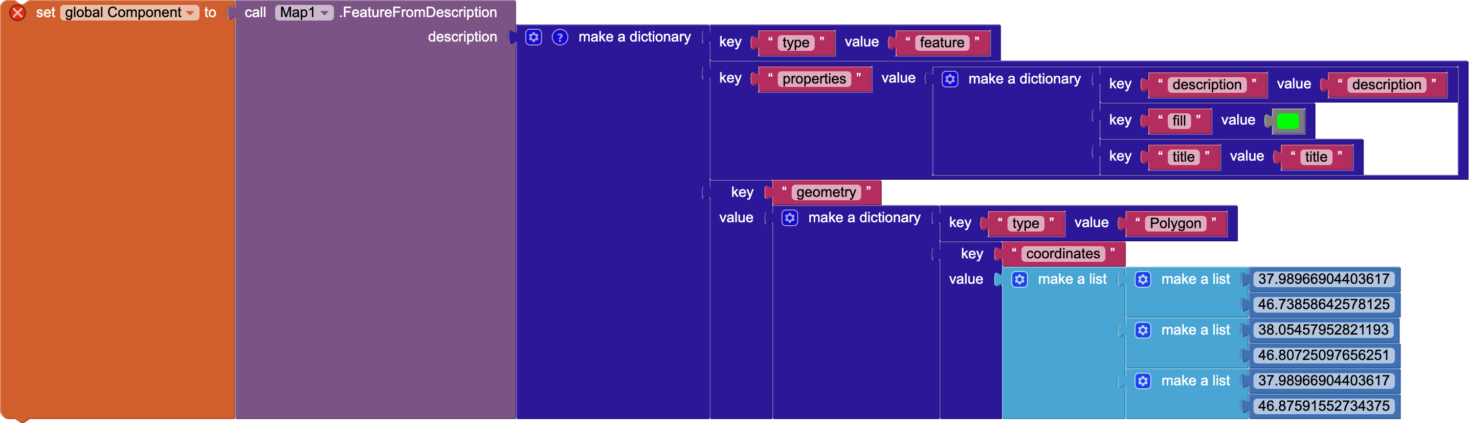 FeatureFromDescription does not work with dictionaries · Issue #2666 · mit-cml/appinventor ...