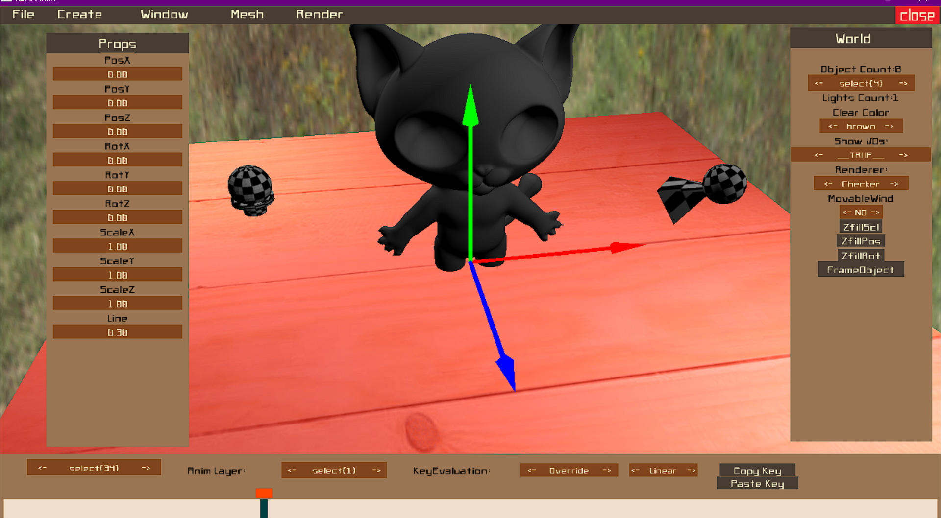 GitHub - theanimatorspal/ksai_anim: A very simple 3D animation Software written in C and Vulkan
