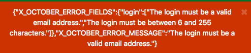 Form validation Flash messages X_OCTOBER_ERROR_FIELDS · Issue #4072 · octobercms/october · GitHub