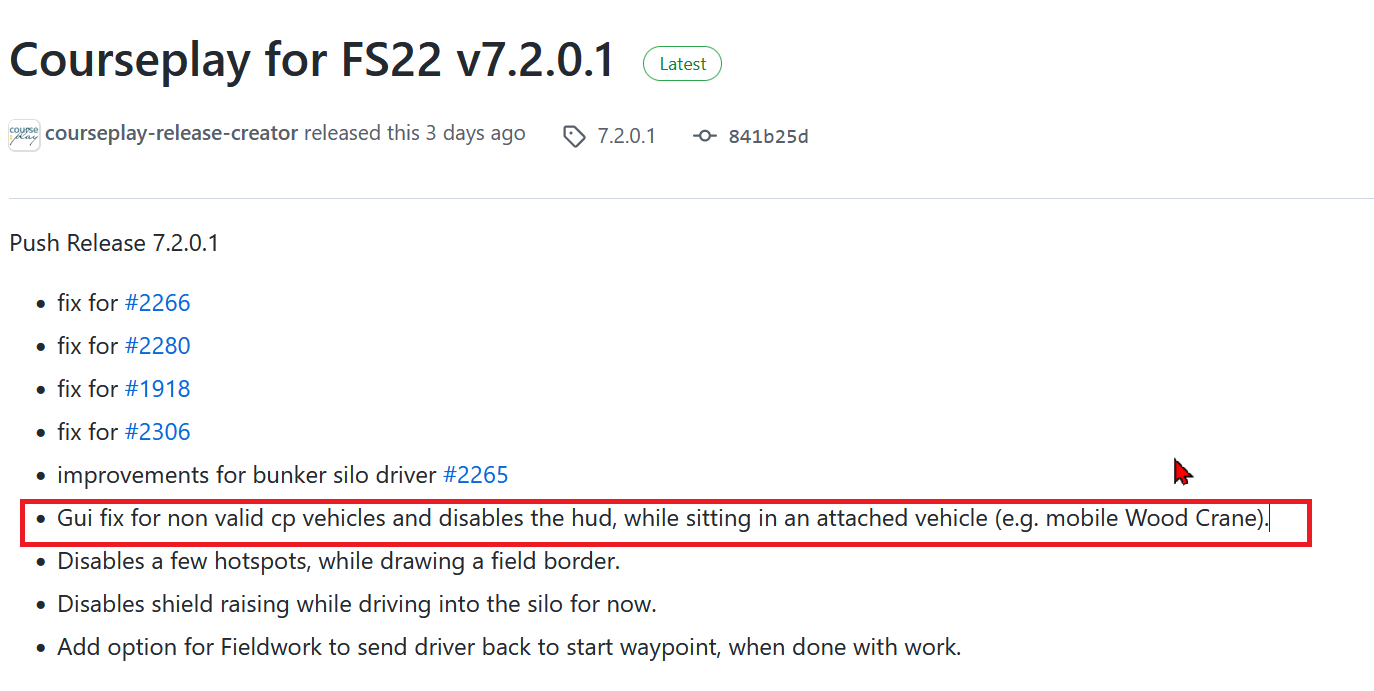 [BUG_SP] Game freezes when closing down map · Issue #2315 · Courseplay/Courseplay_FS22 · GitHub