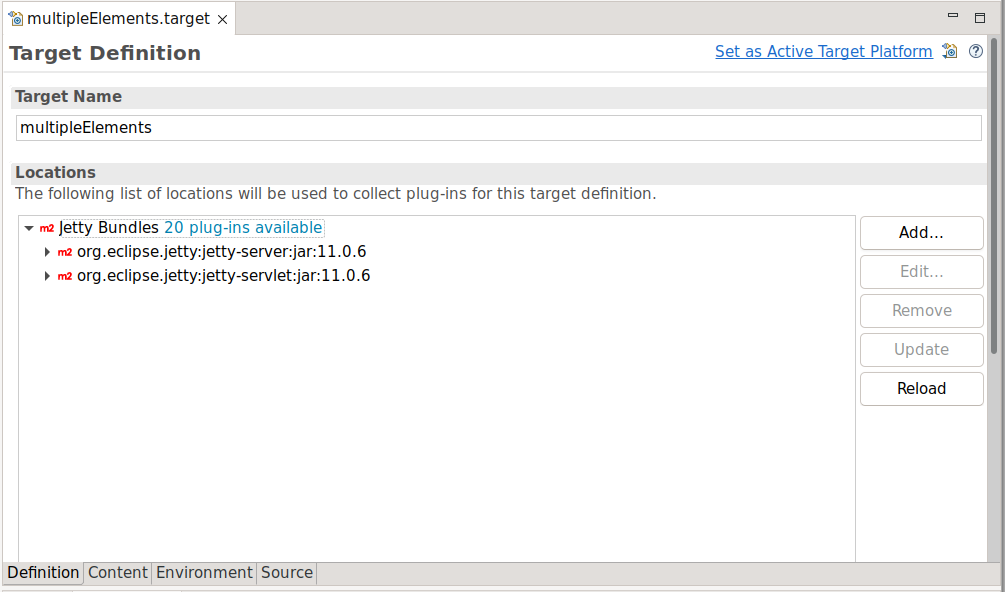 Allow To Give The Maven Part In The Pde Target Editor A Name · Issue