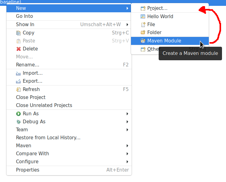 Project Wizzards Should Be Shown Below New Project · Issue 502 · Eclipse Platform Eclipse