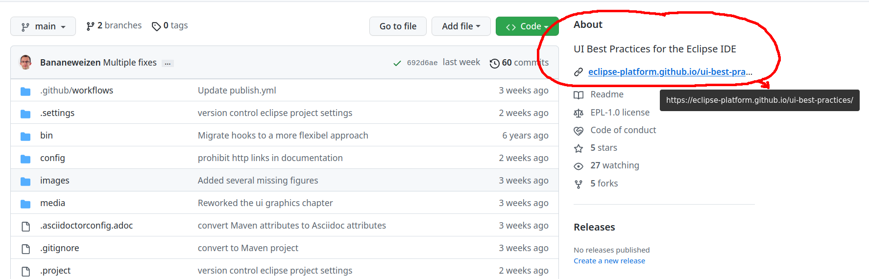 Publish The Content To Github Pages · Issue 2 · Eclipse Platformui Best Practices · Github 