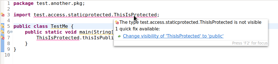 False positive "The static method X from the type Y should be accessed directly" · Issue #813 ...