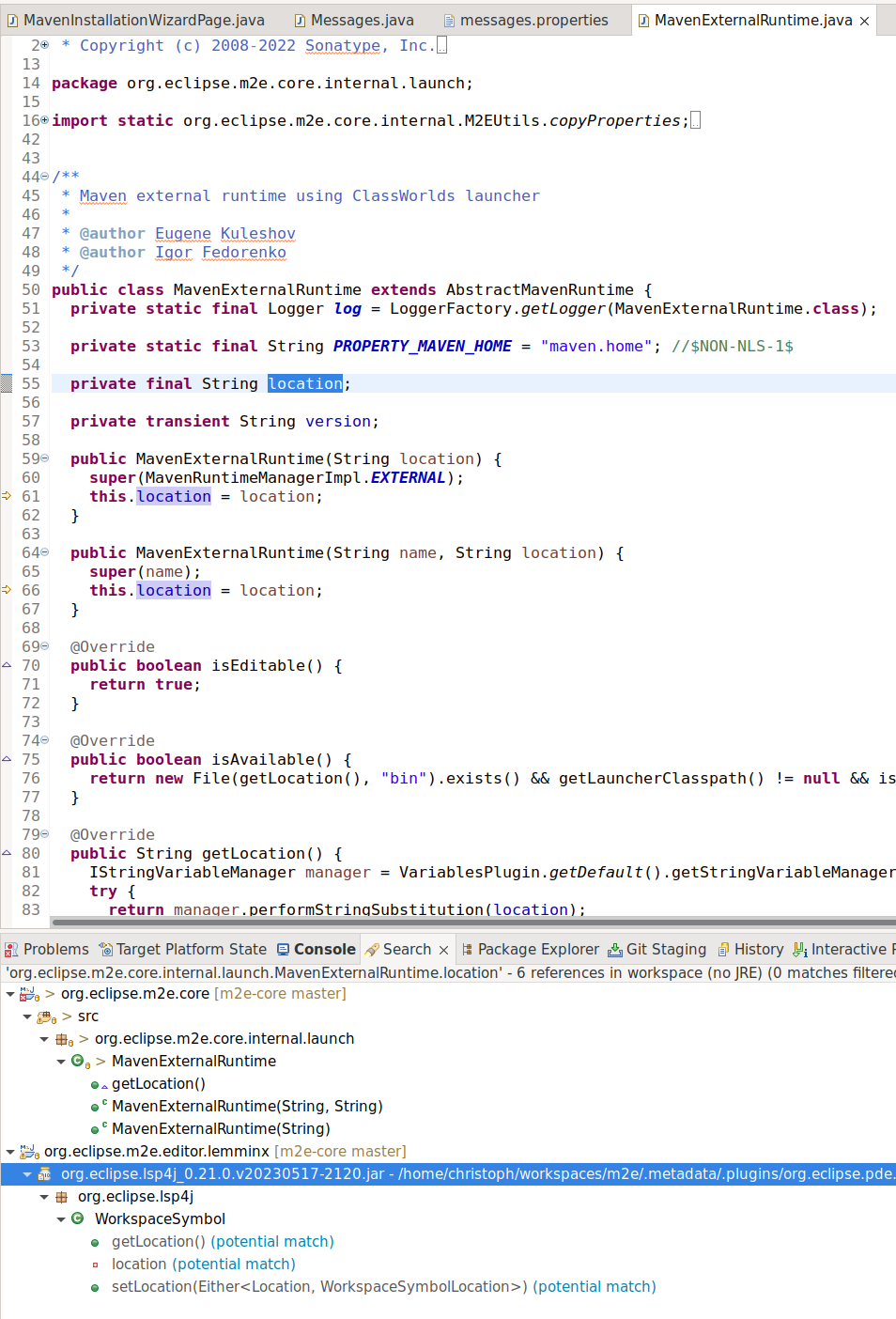 Search For Private References Returns Impossible Potential Matches In Javadoc · Issue 643
