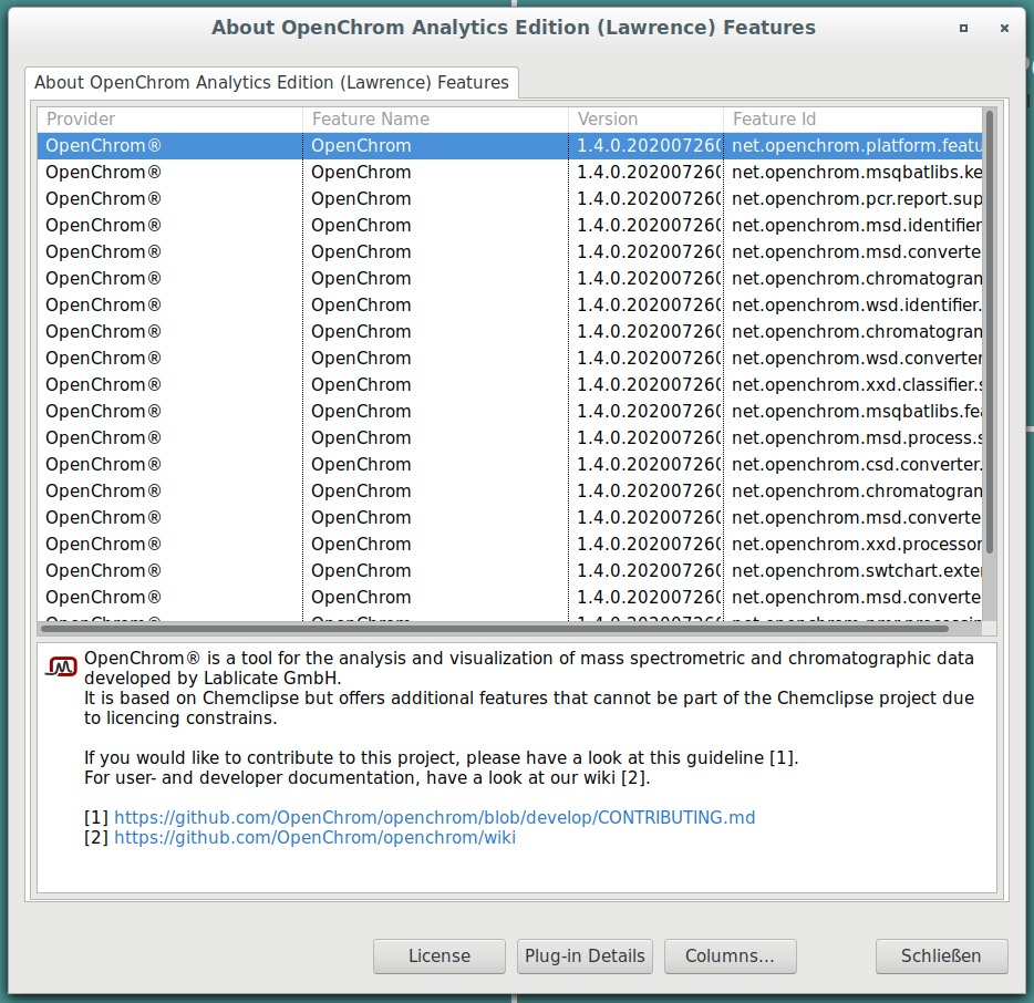 Provide Feature/About Branding · Issue #74 · OpenChrom/openchrom · GitHub