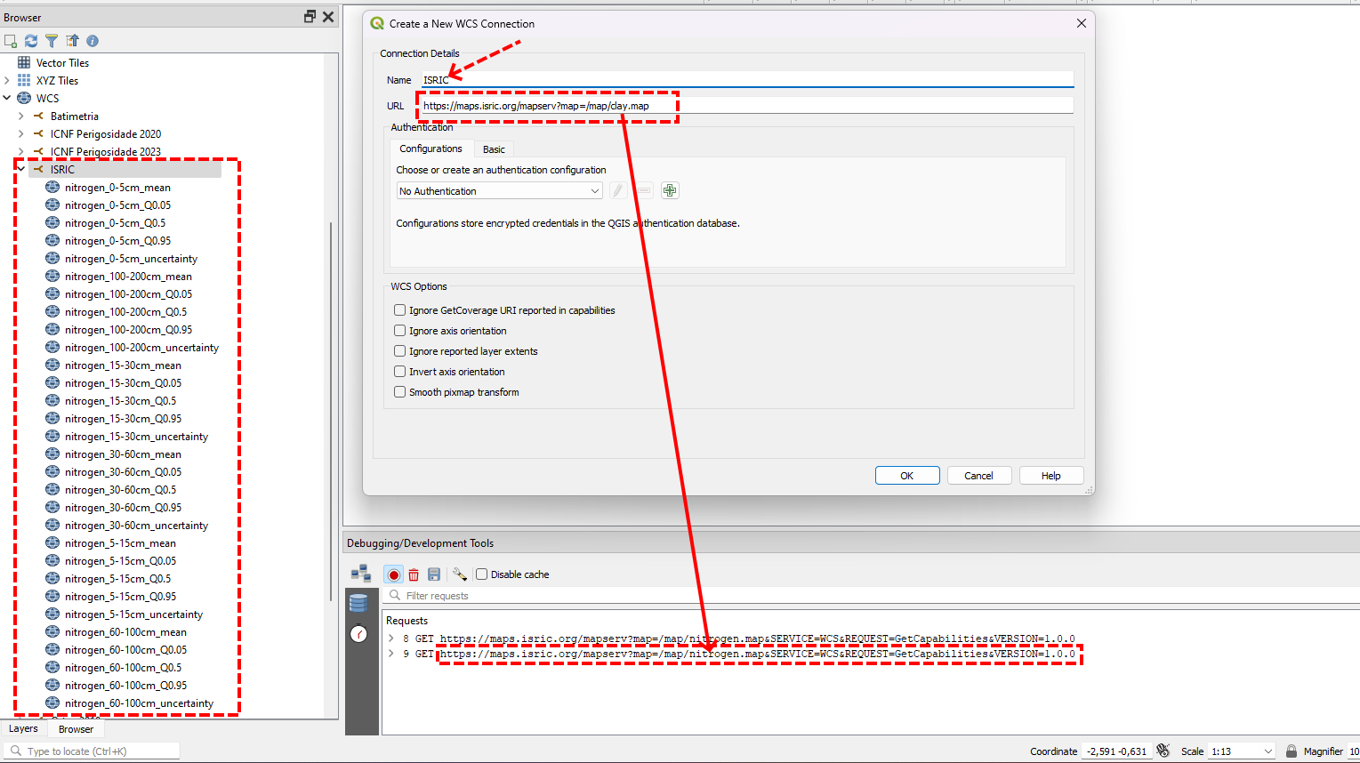 Editing WCS or WFS connections URL on Browser does not take effect · Issue #53858 · qgis/QGIS ...