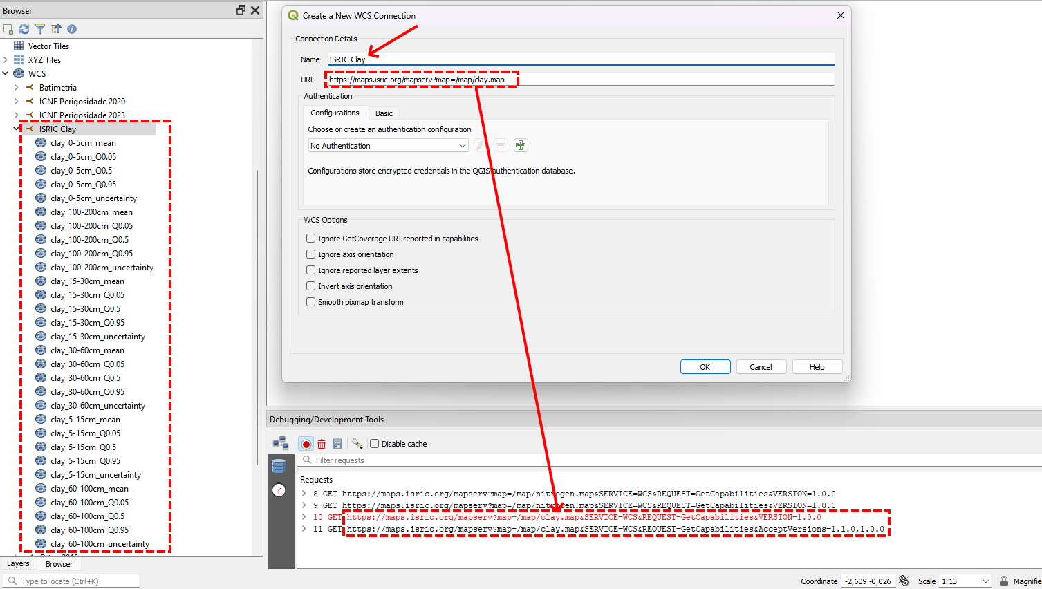 Editing WCS or WFS connections URL on Browser does not take effect · Issue #53858 · qgis/QGIS ...