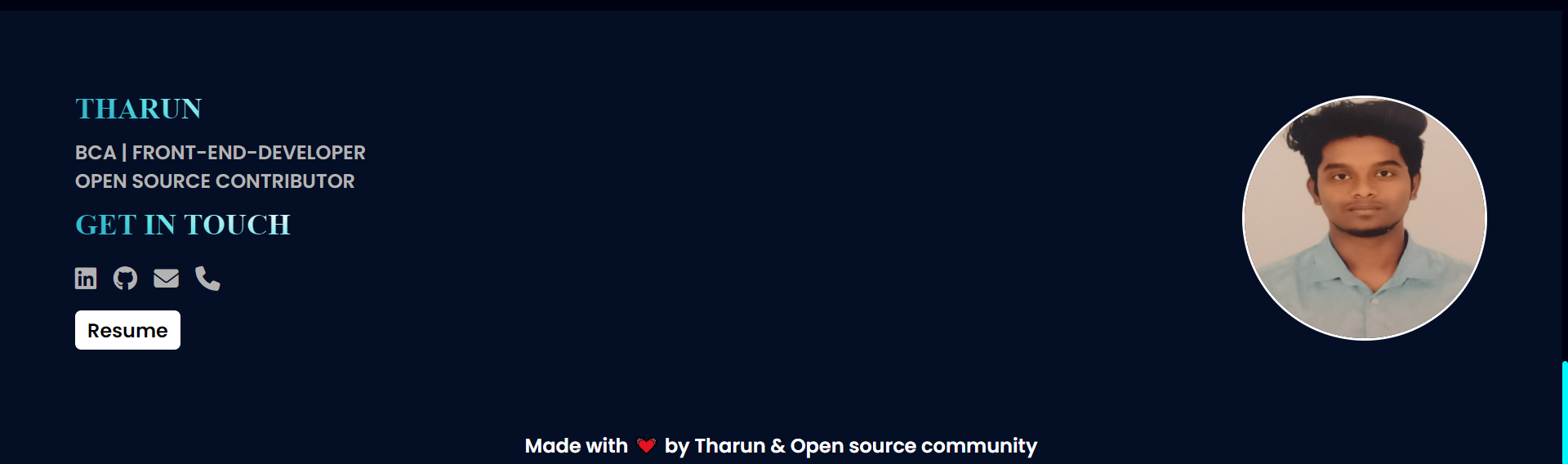 GitHub - Tharun0730/Personal-Portfolio: My portfolio, a digital canvas where creativity meets ...