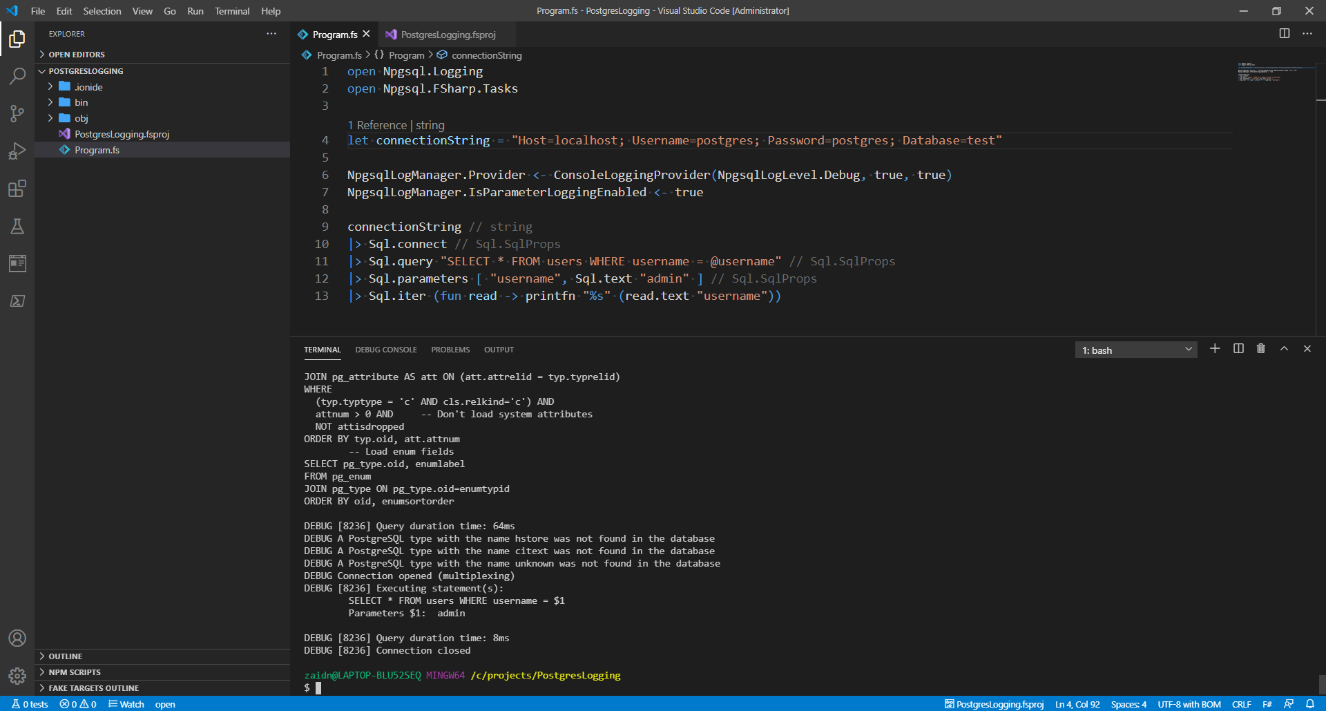 Logging · Issue #51 · Zaid-Ajaj/Npgsql.FSharp · GitHub