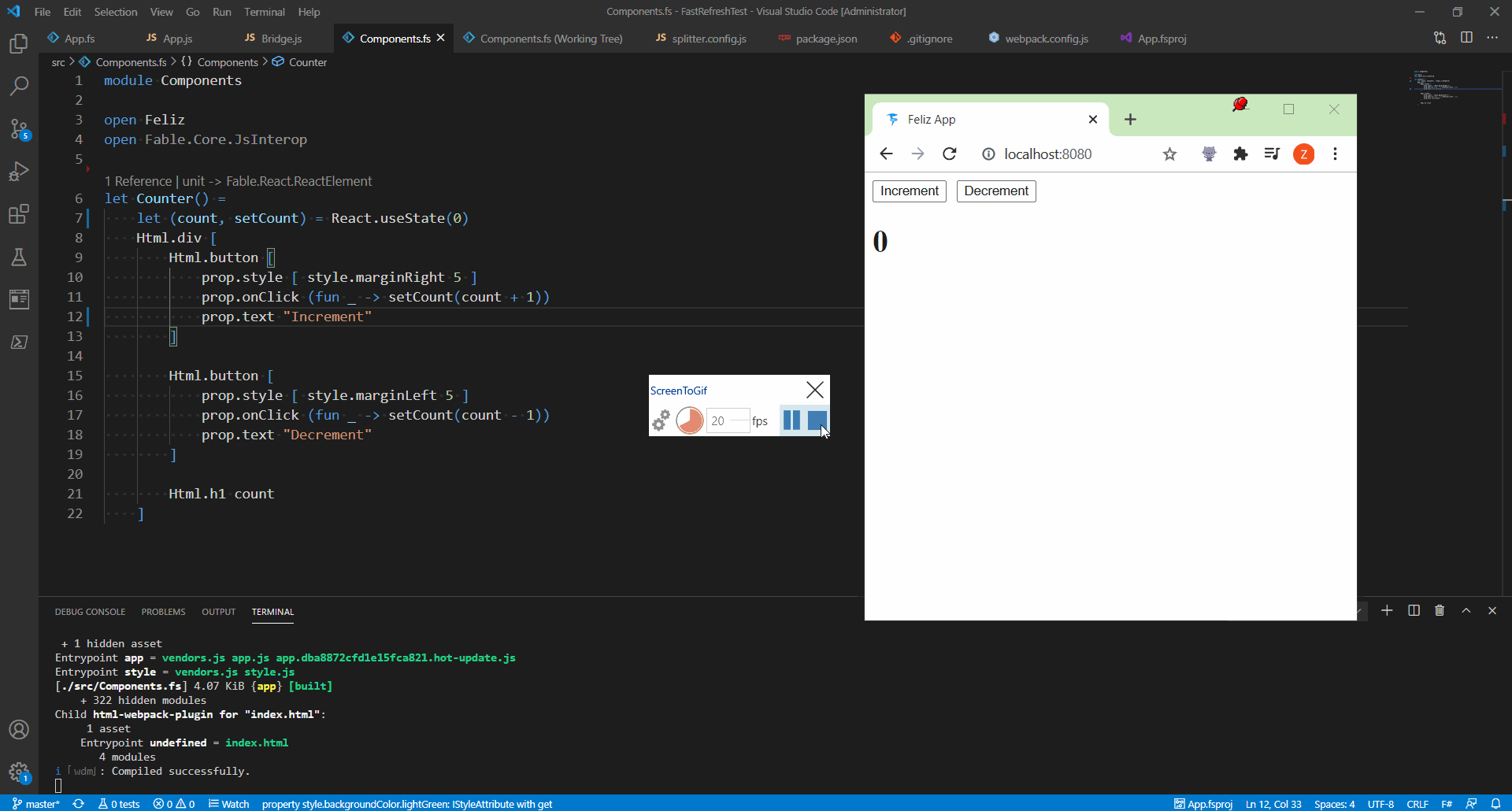 Fable support for Feliz/React applications · Issue #150 · pmmmwh/react-refresh-webpack-plugin ...