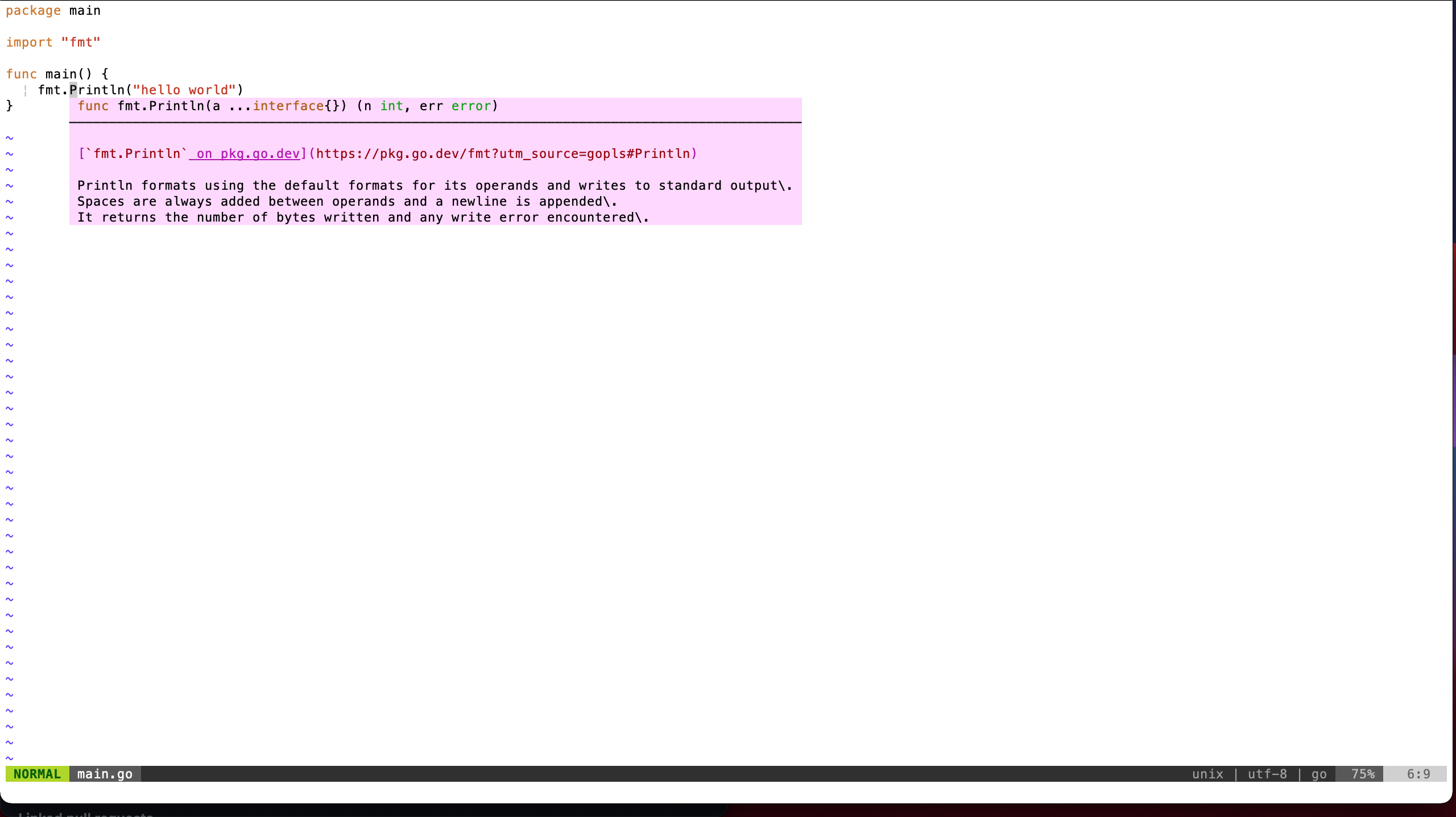lsp.buf.hover popup shows incorrect markdown syntax highlighting ...