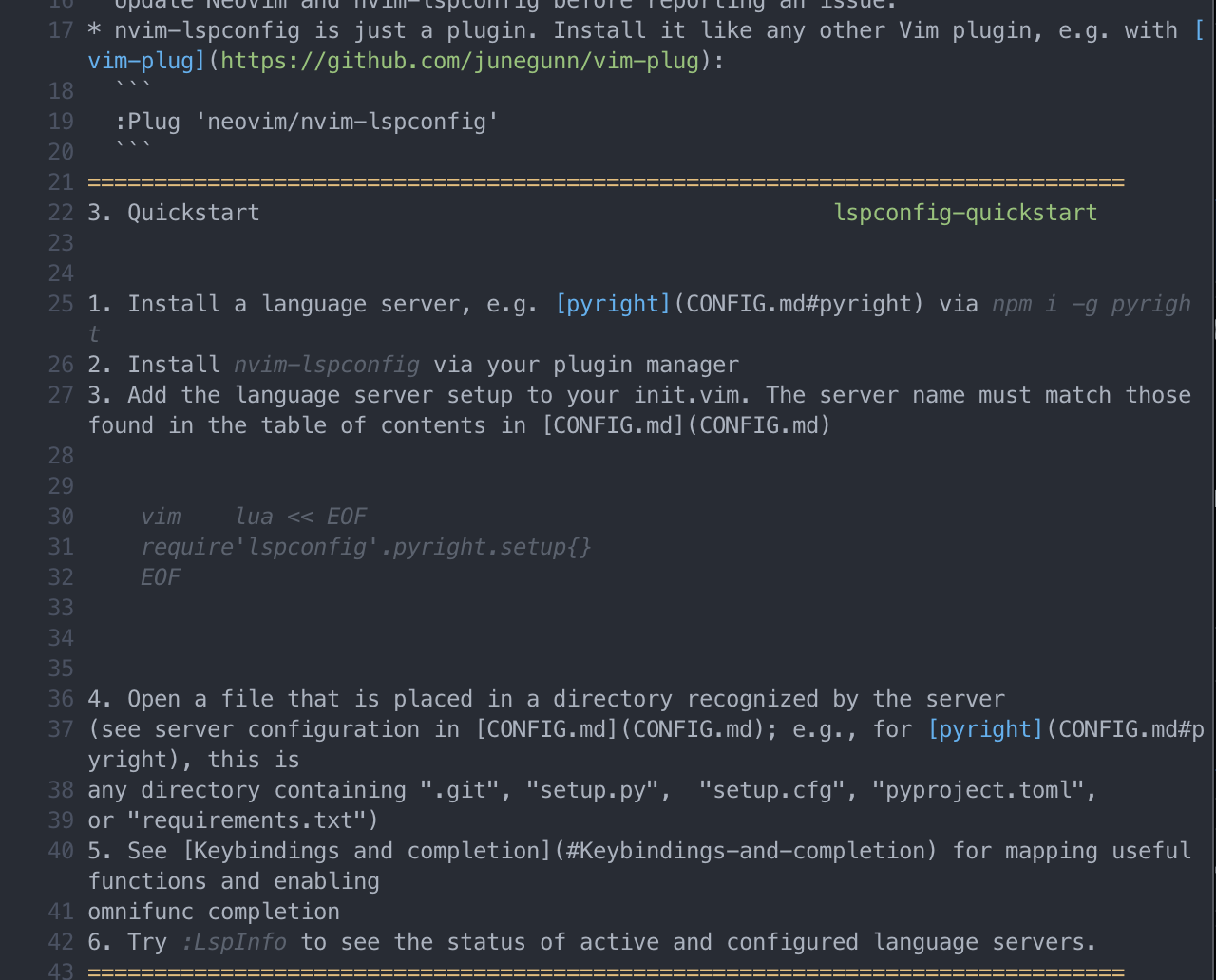Organize readme.md contents into vim-compatible docs/helptags · Issue #367 · neovim/nvim ...