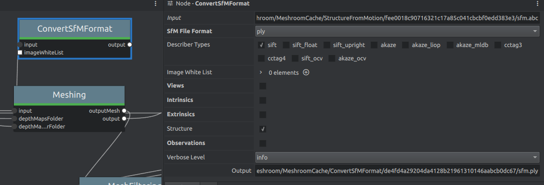 Is there any way to get the dense point cloud only, without computing the entire Meshing node ...