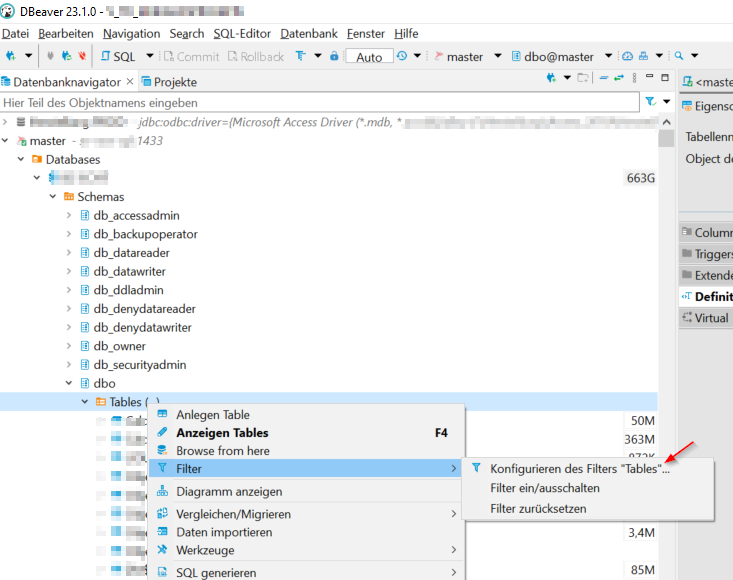 Table Filter doesn´t work properly · Issue #20204 · dbeaver/dbeaver · GitHub