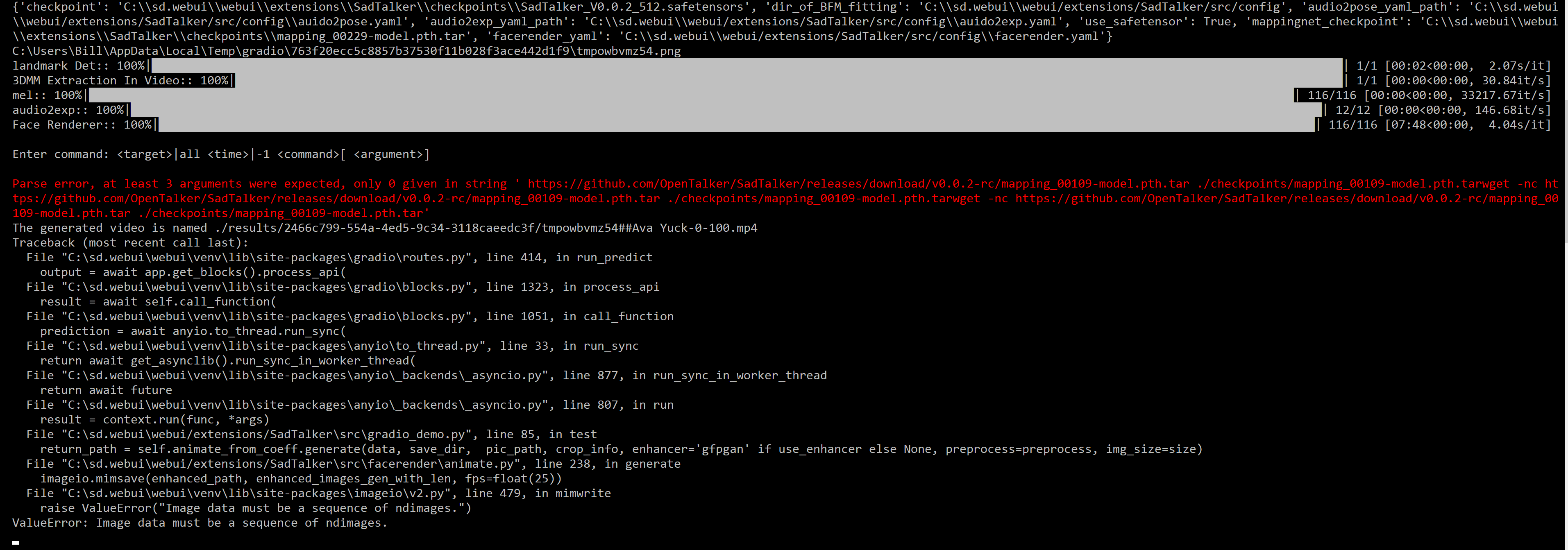 Help you have broken the app!!! · Issue #351 · OpenTalker/SadTalker · GitHub