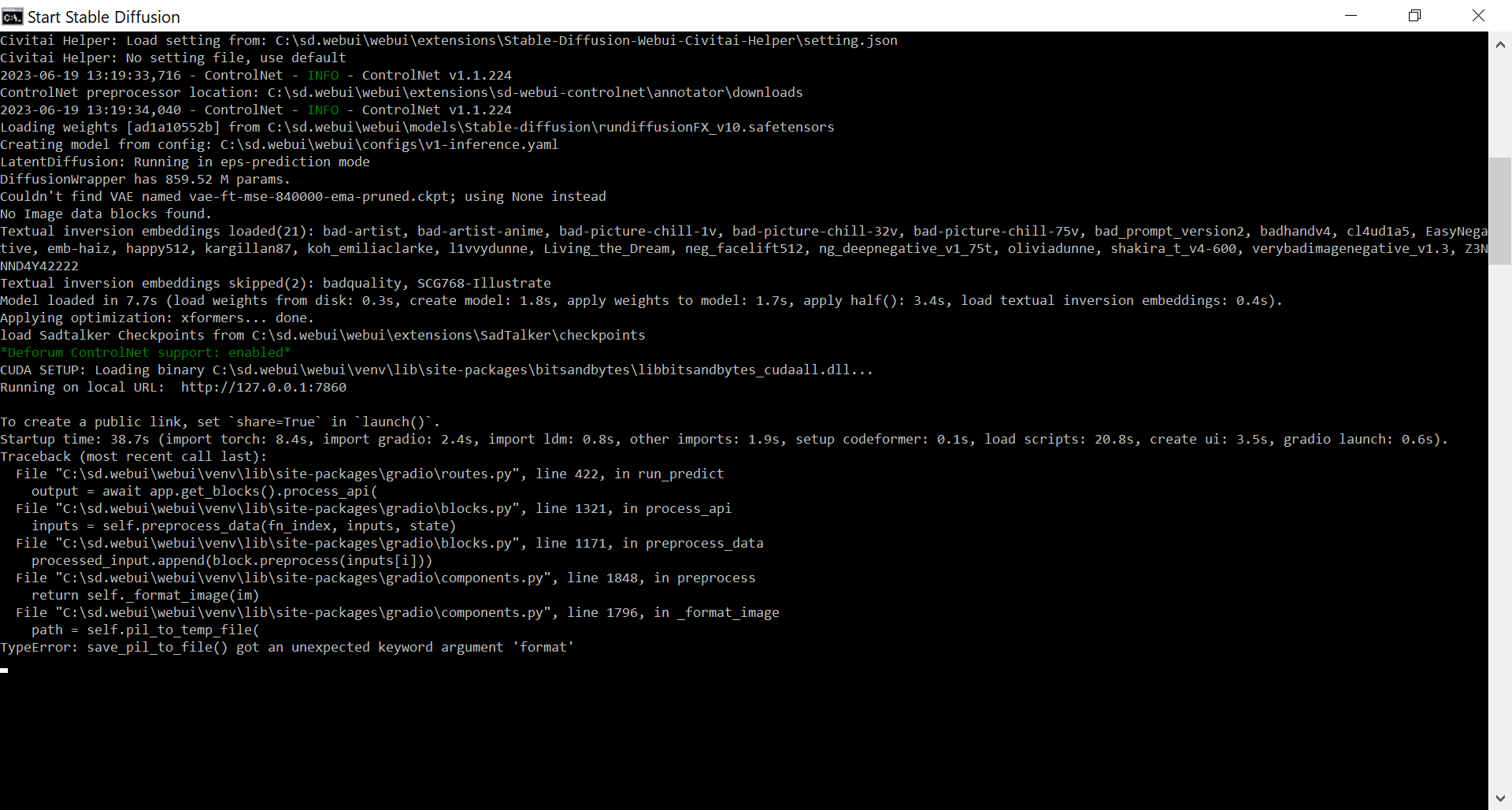 Something has gone wrong · Issue #431 · OpenTalker/SadTalker · GitHub