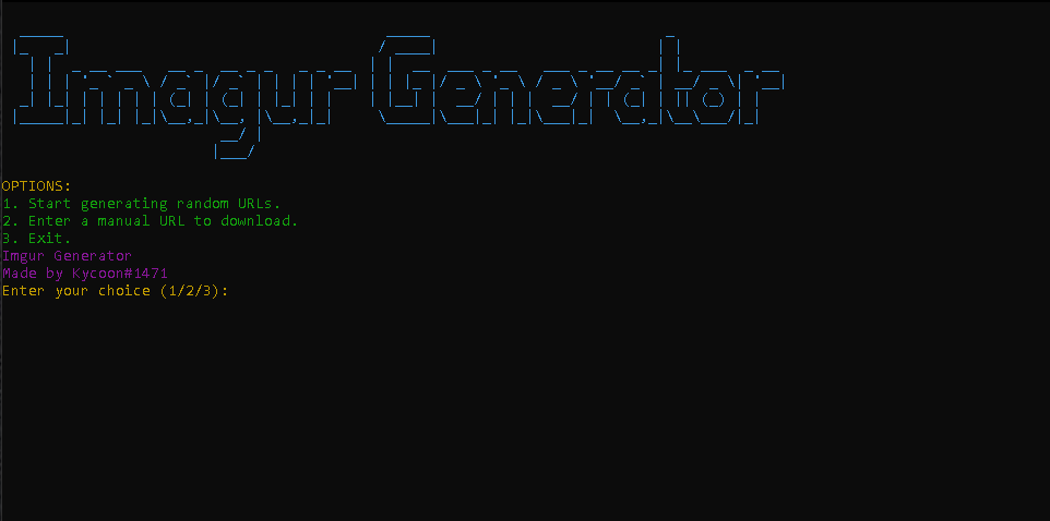 Github Raccoontamerimgur Generator Imgur Generator Is A Python Script That Generates Random