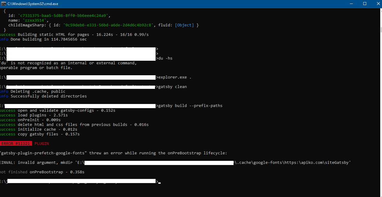 Cant Build With On Ubuntu Or Windows · Issue 21286 · Gatsbyjsgatsby · Github