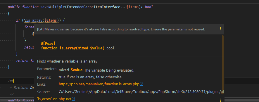 Typec variadics parameters flagged as "no-sense evaluation" · Issue ...