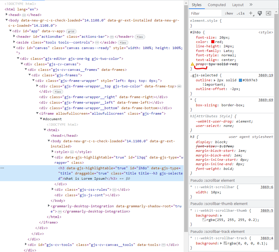 BUG: Adding style o component by (prop, value), isn't work correct. · Issue #5105 · GrapesJS ...