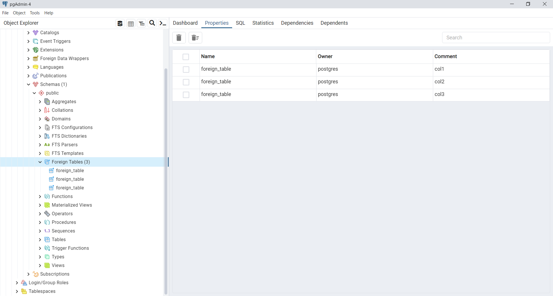 The number displayed in the foreign table is wrong. · Issue #6279 · pgadmin-org/pgadmin4 · GitHub
