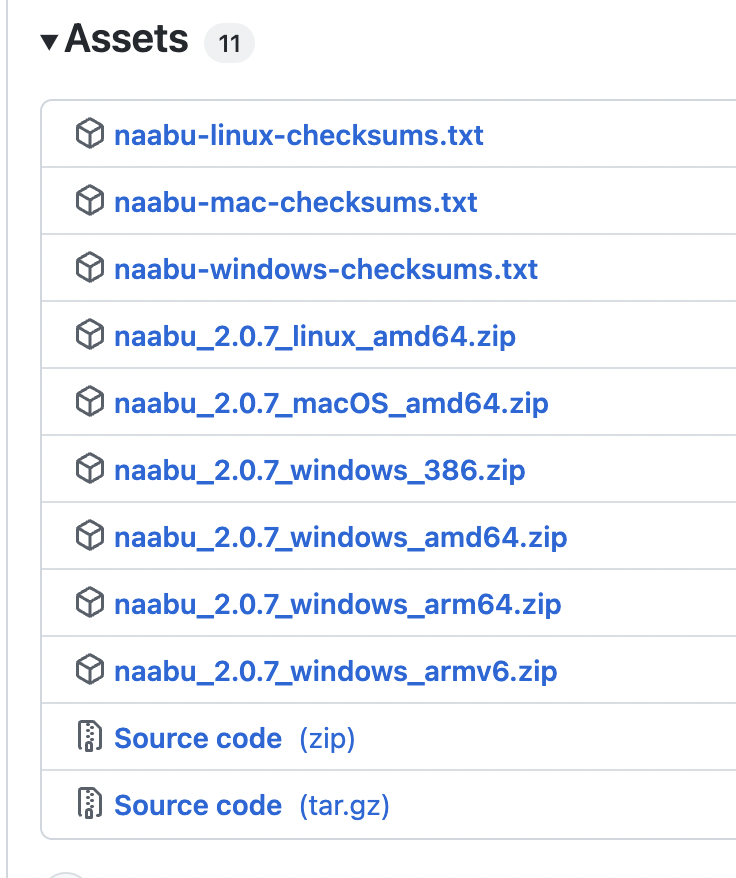 Assets for Windows weren't released at v2.0.8 · Issue #399 · projectdiscovery/naabu · GitHub