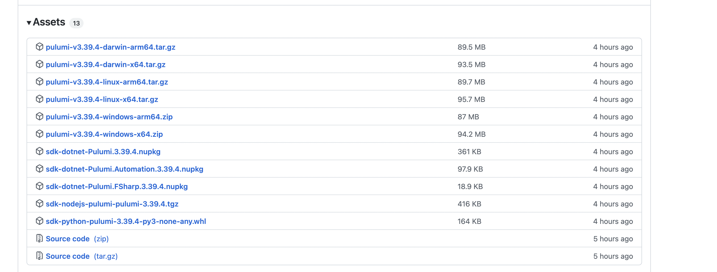 Checksum File Is Missing In V3394 · Issue 10707 · Pulumipulumi · Github