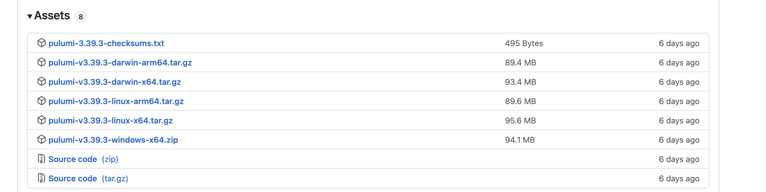 Checksum file is missing in v3.39.4 · Issue #10707 · pulumi/pulumi · GitHub