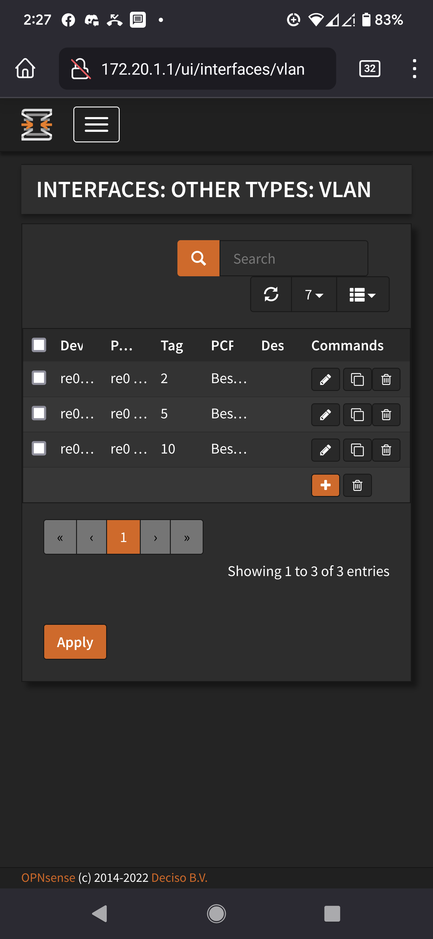 VLAN: when VLAN interfaces are created from console, editing them in web UI displays empty ...