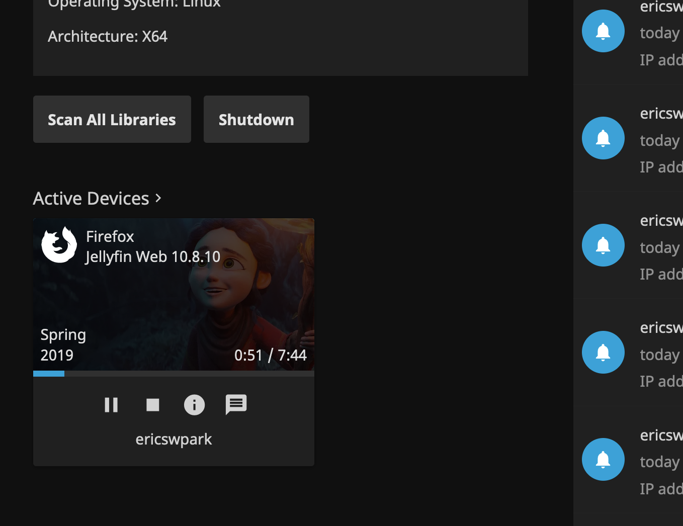 Playback progress and status is not reflected on server · Issue #796 · jellyfin/Swiftfin · GitHub