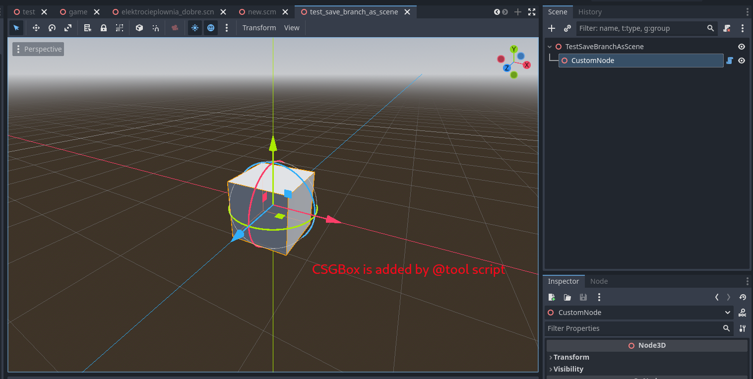 Save branch as scene saves children without owner set · Issue #82756 · godotengine/godot · GitHub