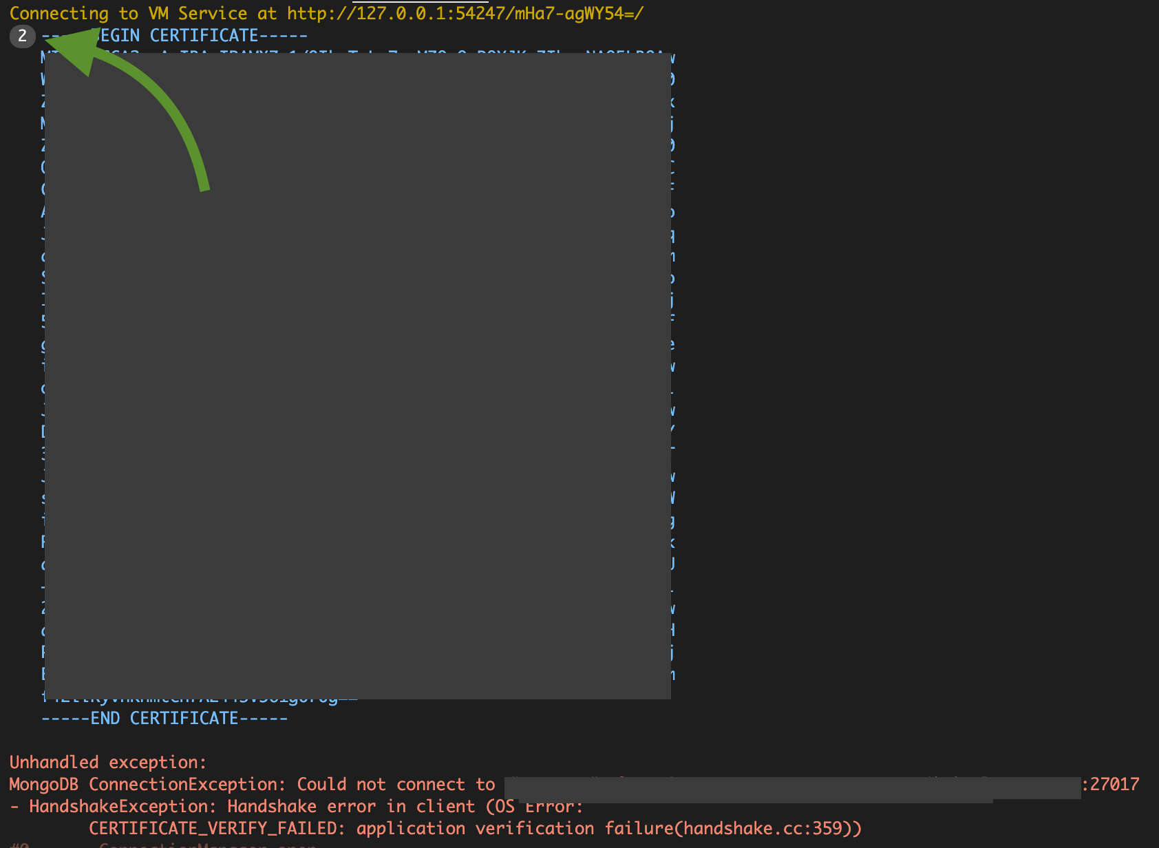 Certificate not working · Issue #246 · mongo-dart/mongo_dart · GitHub