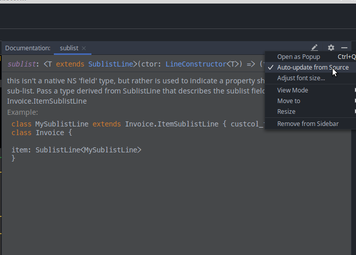 bring Webstorm like documention panel to vscode (aka showhover in its own panel) · Issue #93696 ...