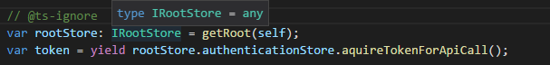Error 'Type alias 'IStore' circularly references itself' when used inside generator function ...