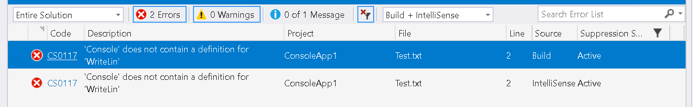 Duplicated Items From Build And Live Errors For Line Pragma · Issue 35448 · Dotnetroslyn · Github