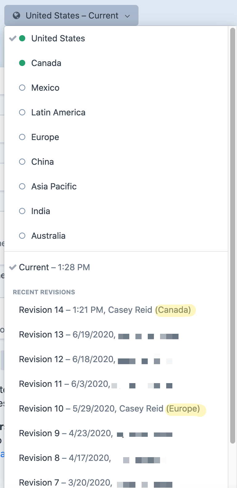 On multi-site installs, show revision history per site, not per entry · Issue #6758 · craftcms ...