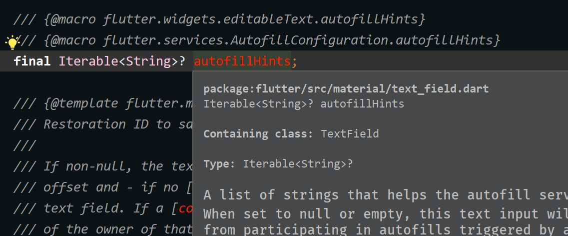 Documentation references are shown instead of the documentation. · Issue #5670 · flutter/flutter ...