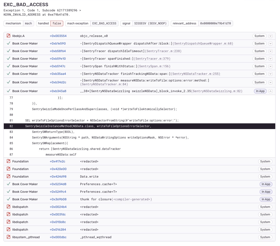 iOS-Crash · Issue #2752 · getsentry/sentry-cocoa · GitHub