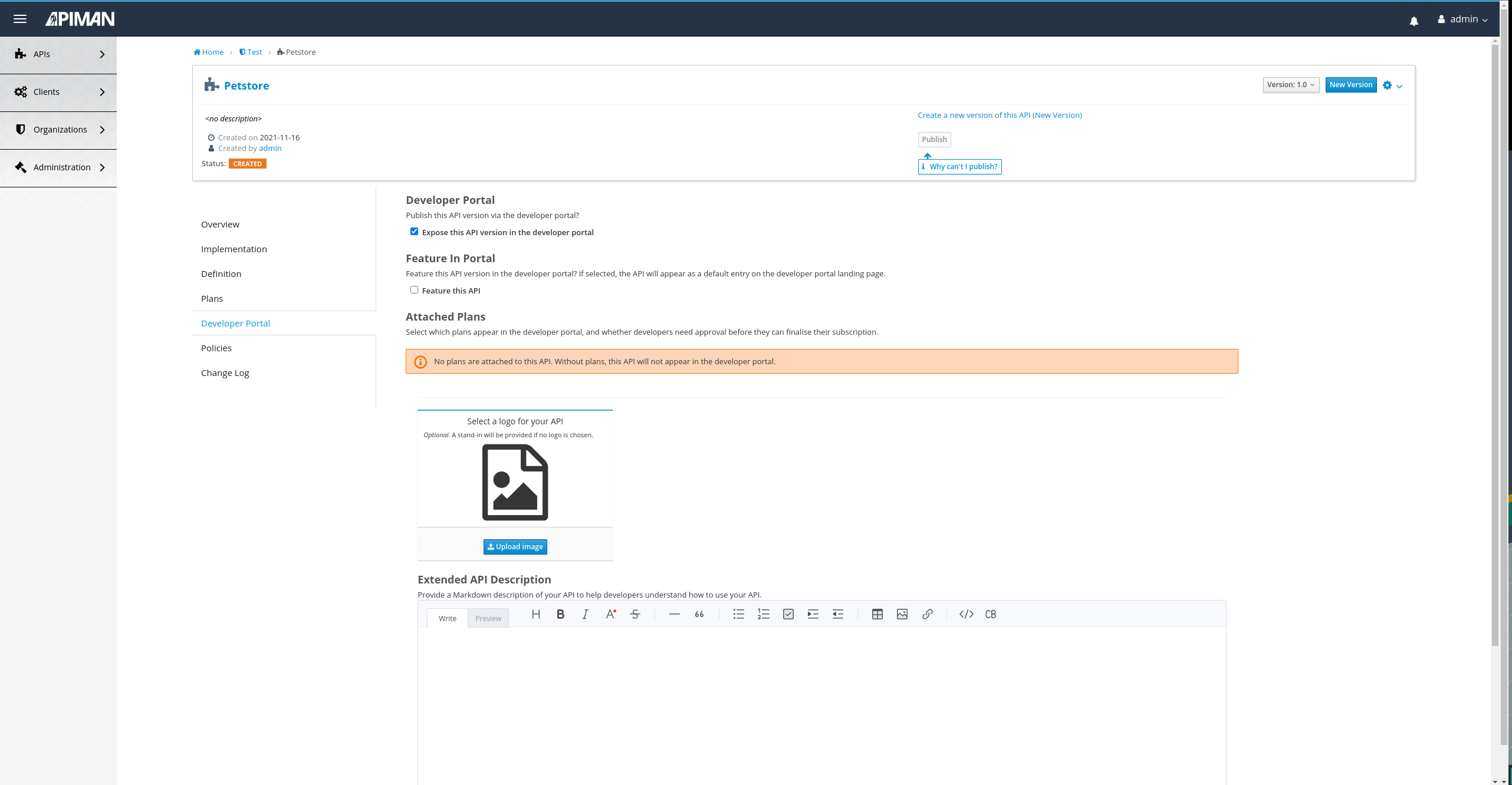 Page truncated after clicking save on new definition for Developer ...