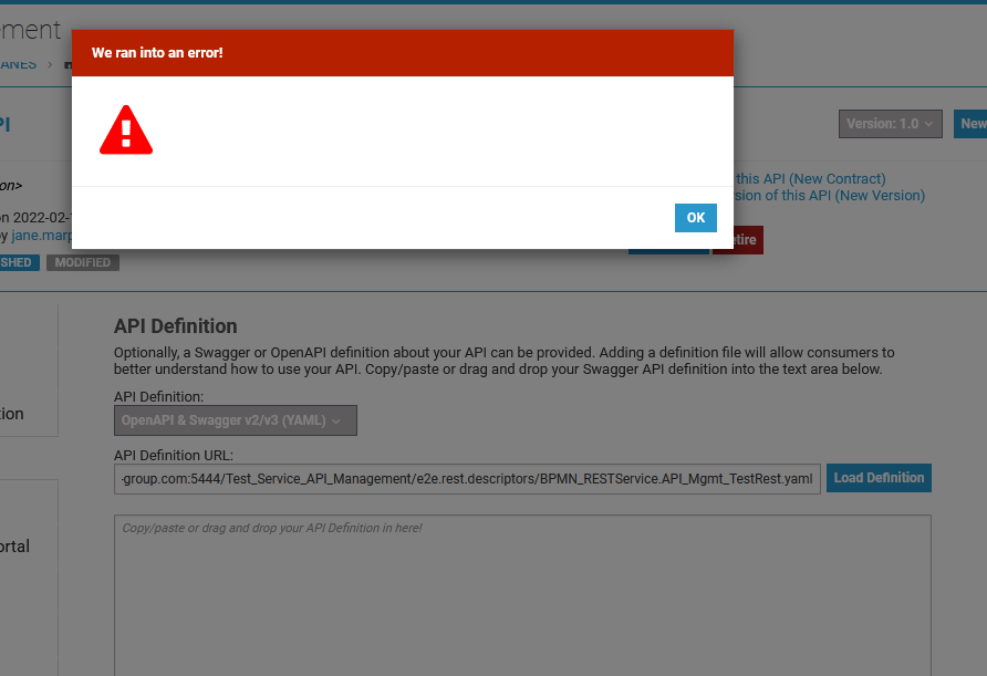 Error Modal is showing no information · Issue #2095 · apiman/apiman · GitHub