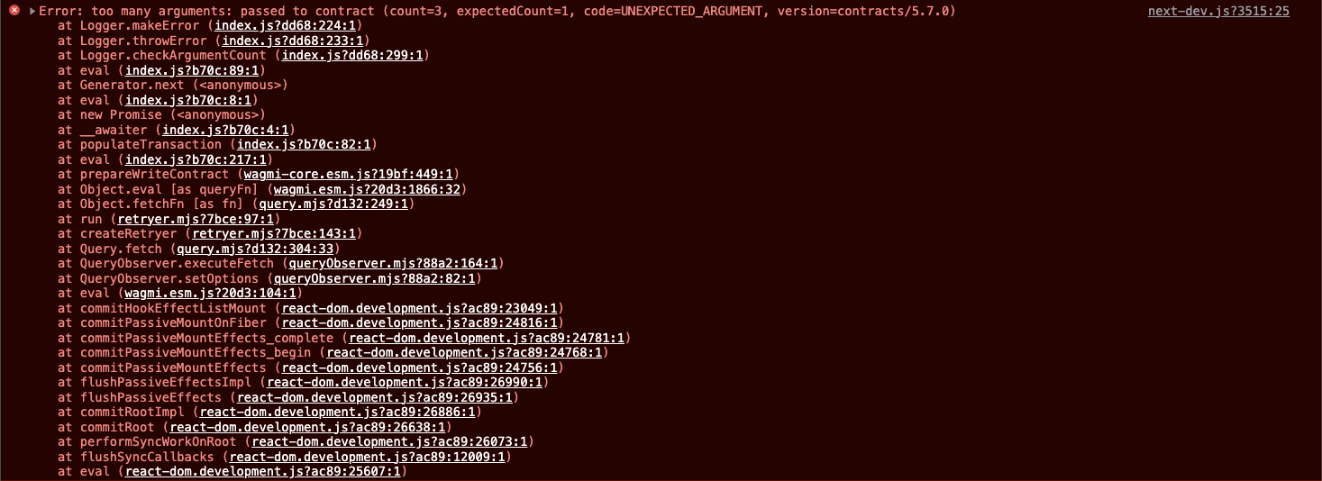 Overrides too many arguments · wevm wagmi · Discussion #992 · GitHub