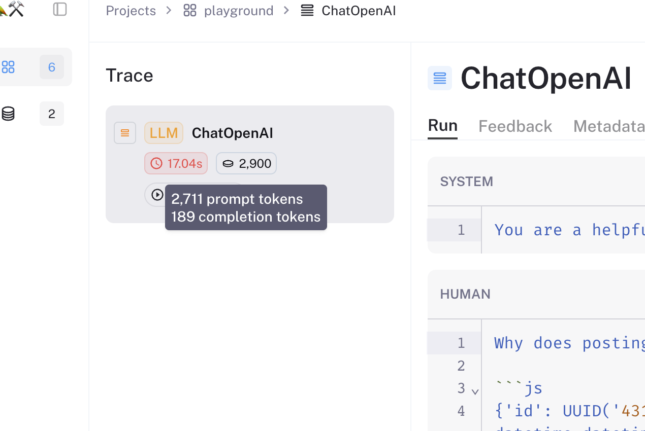 [Feature Request] Show Prompt vs. Completion Tokens per Run · Issue #130 · langchain-ai ...