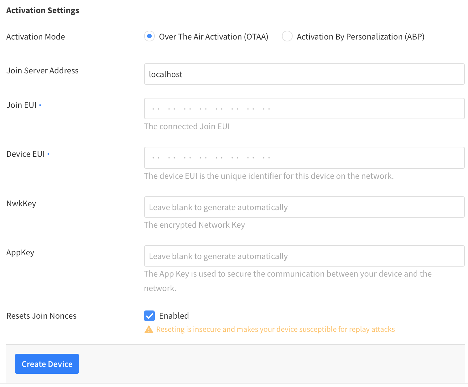 Resets join nonces not effective · Issue #1302 · TheThingsNetwork/lorawan-stack · GitHub