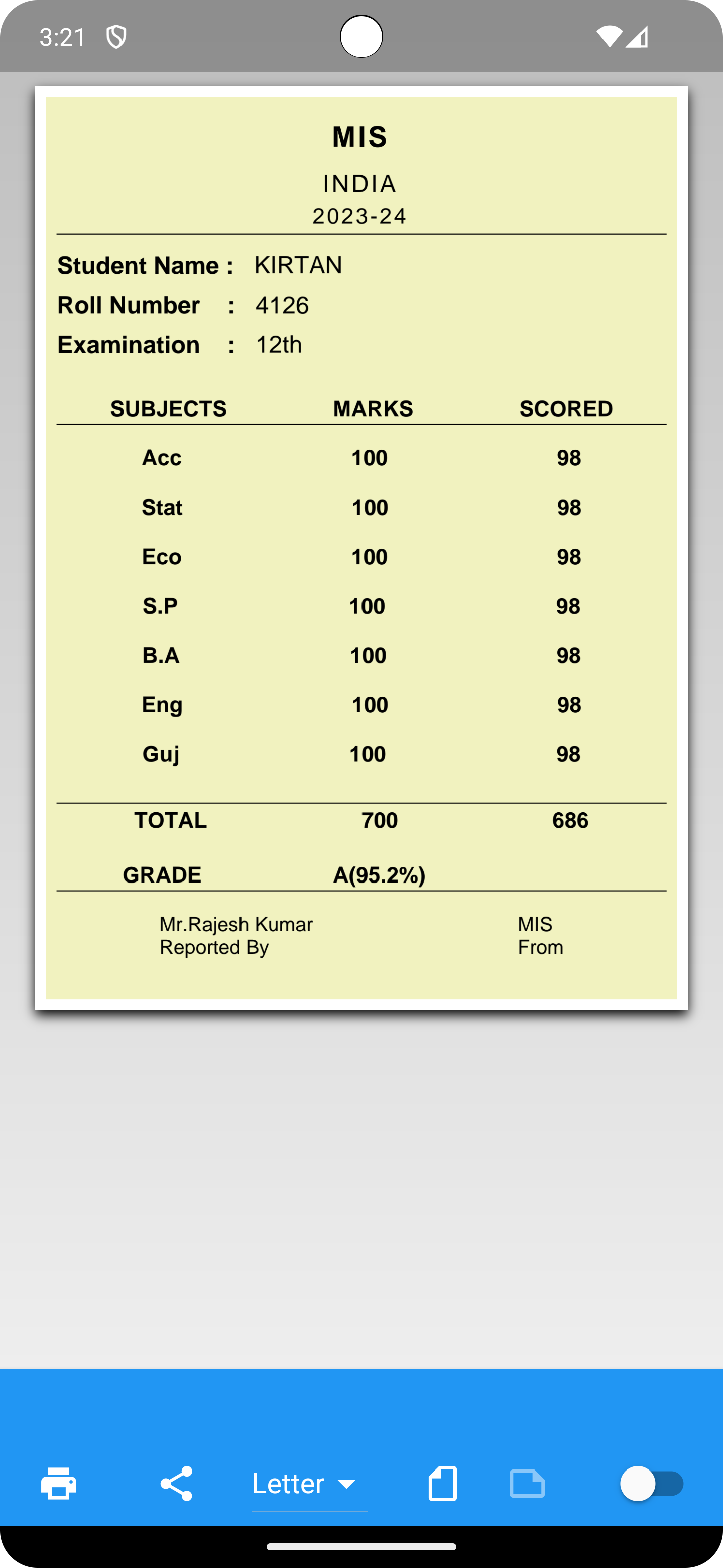 GitHub - KirtanNarola13/marksheet