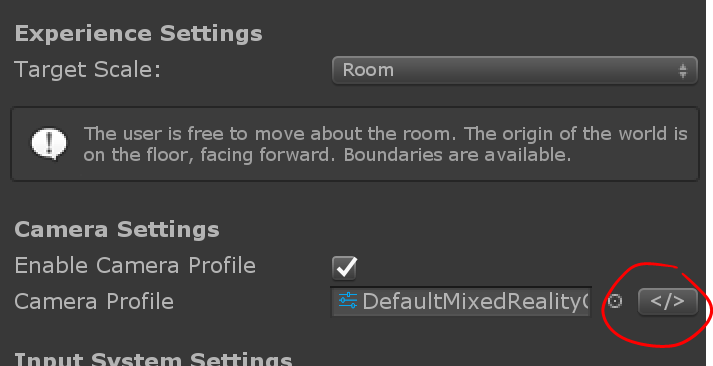 It's unclear how to generate and edit copies of sub profiles making for a bad MRTK configuration ...