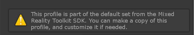 Editing default MRTK profiles doesn't seem possible through unity inspector · Issue #3604 ...