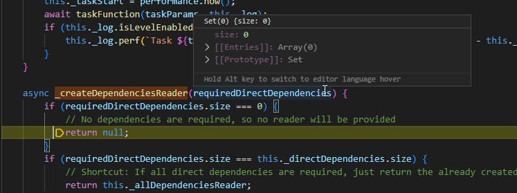 Should @ui5/fs.AbstractReader be returned if set has size === 0 ...